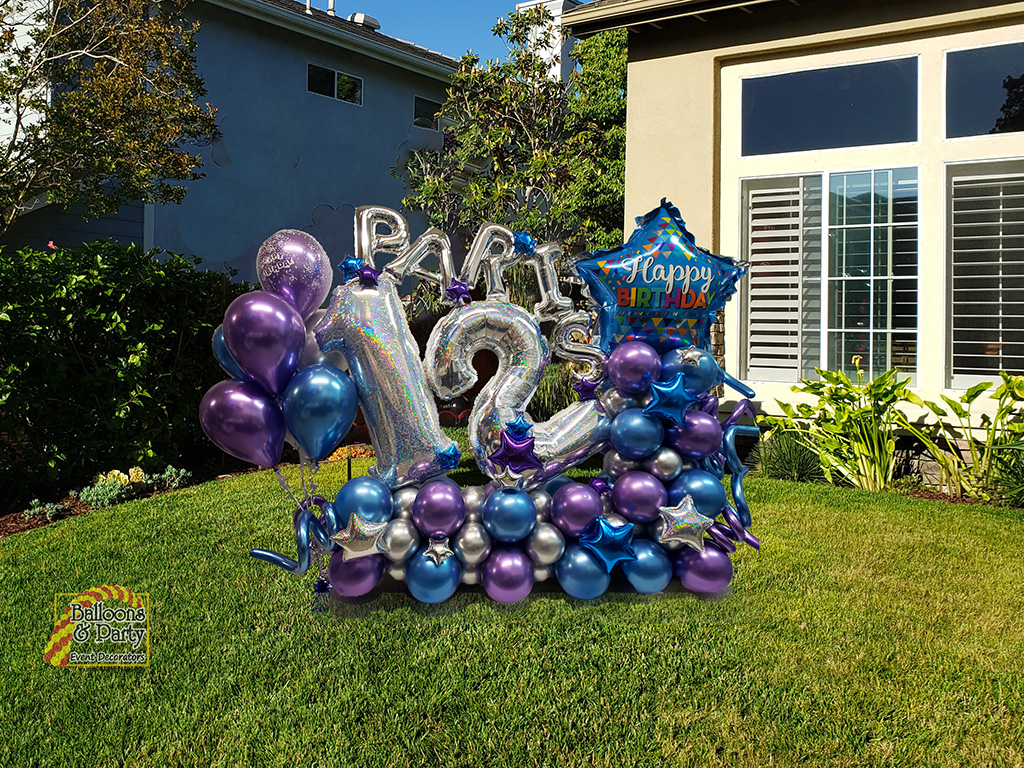 Happy 12th Birthday Balloons